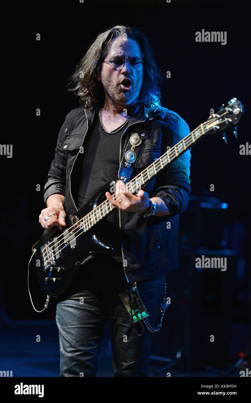 MIAMI, FL - FEBRUARY 21: Kip Winger of Winger performs during the ...