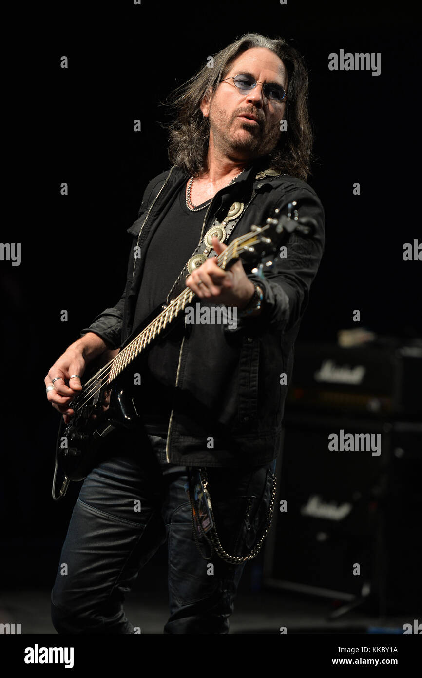 MIAMI, FL - FEBRUARY 21: Kip Winger of Winger performs during the ...