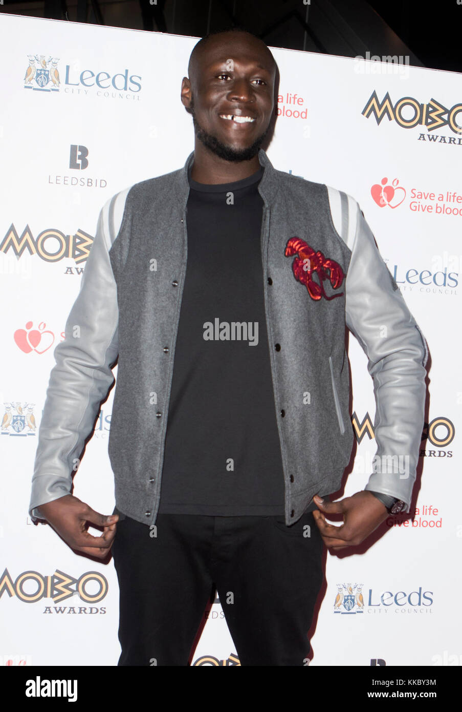 Stormzy attending the 22nd Mobo Awards held at Leeds First Direct Arena ...