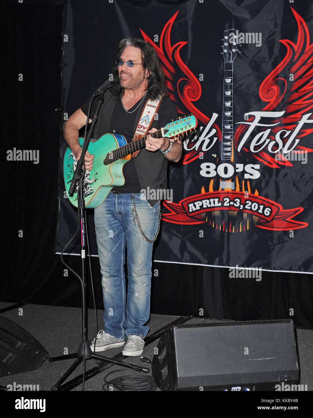 WESTON, FL - MARCH 31: Kip Winger performs at the Rockfest 80s press ...