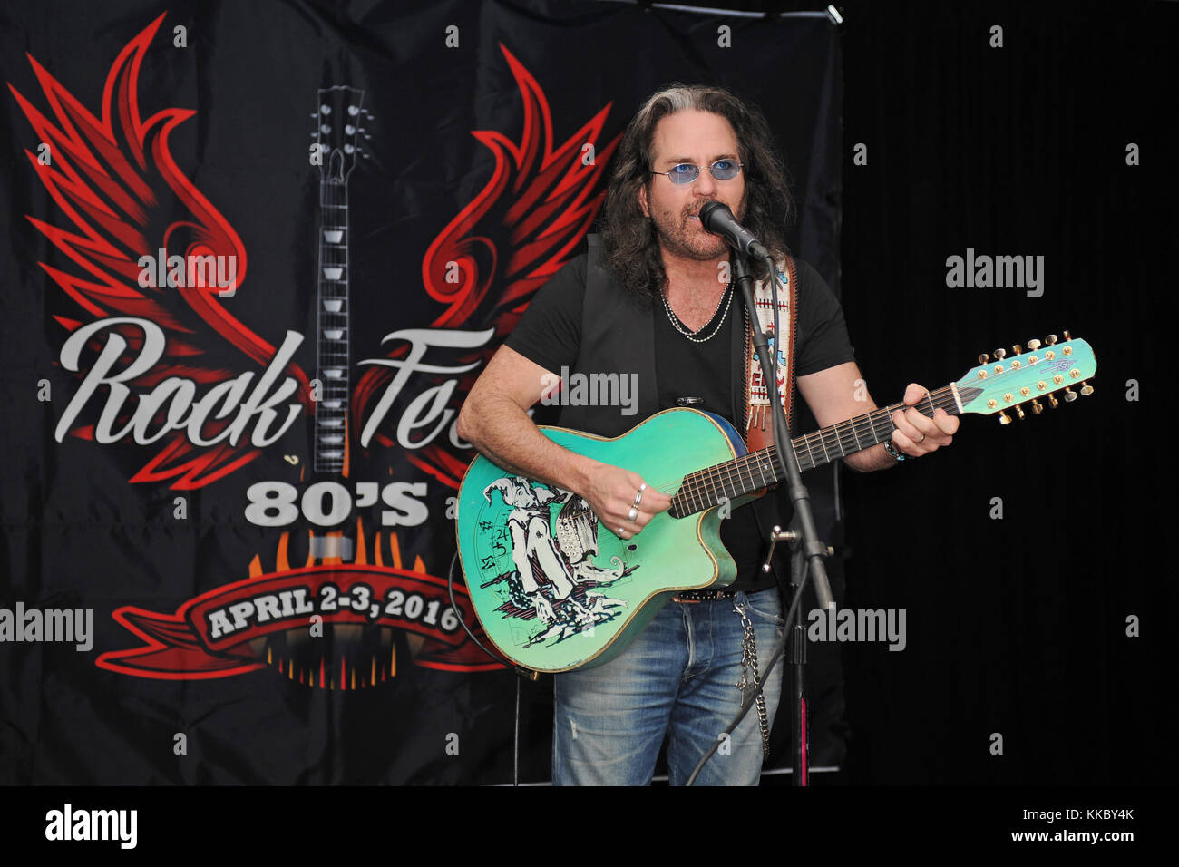 WESTON, FL - MARCH 31: Kip Winger performs at the Rockfest 80s press ...
