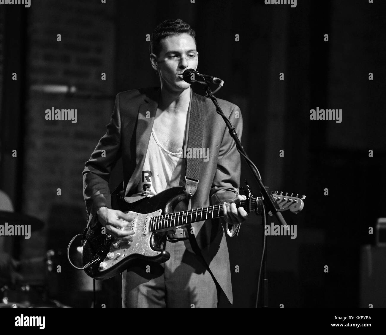 FORT LAUDERDALE, FL - MARCH 13: Matt Myers of Houndmouth pose for a ...