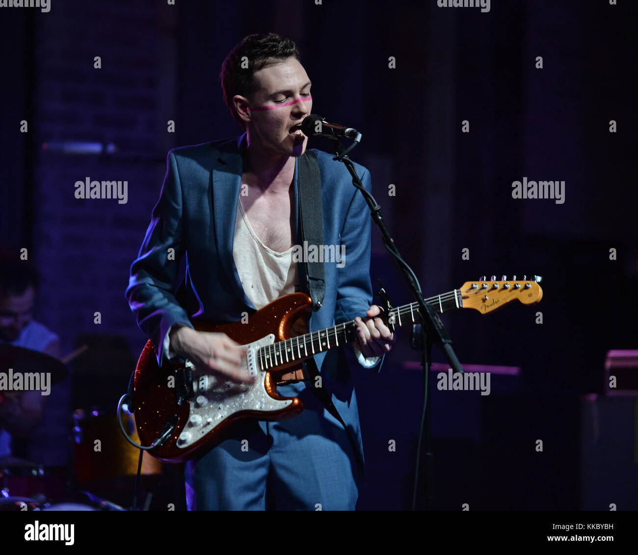 FORT LAUDERDALE, FL - MARCH 13: Matt Myers of Houndmouth pose for a ...