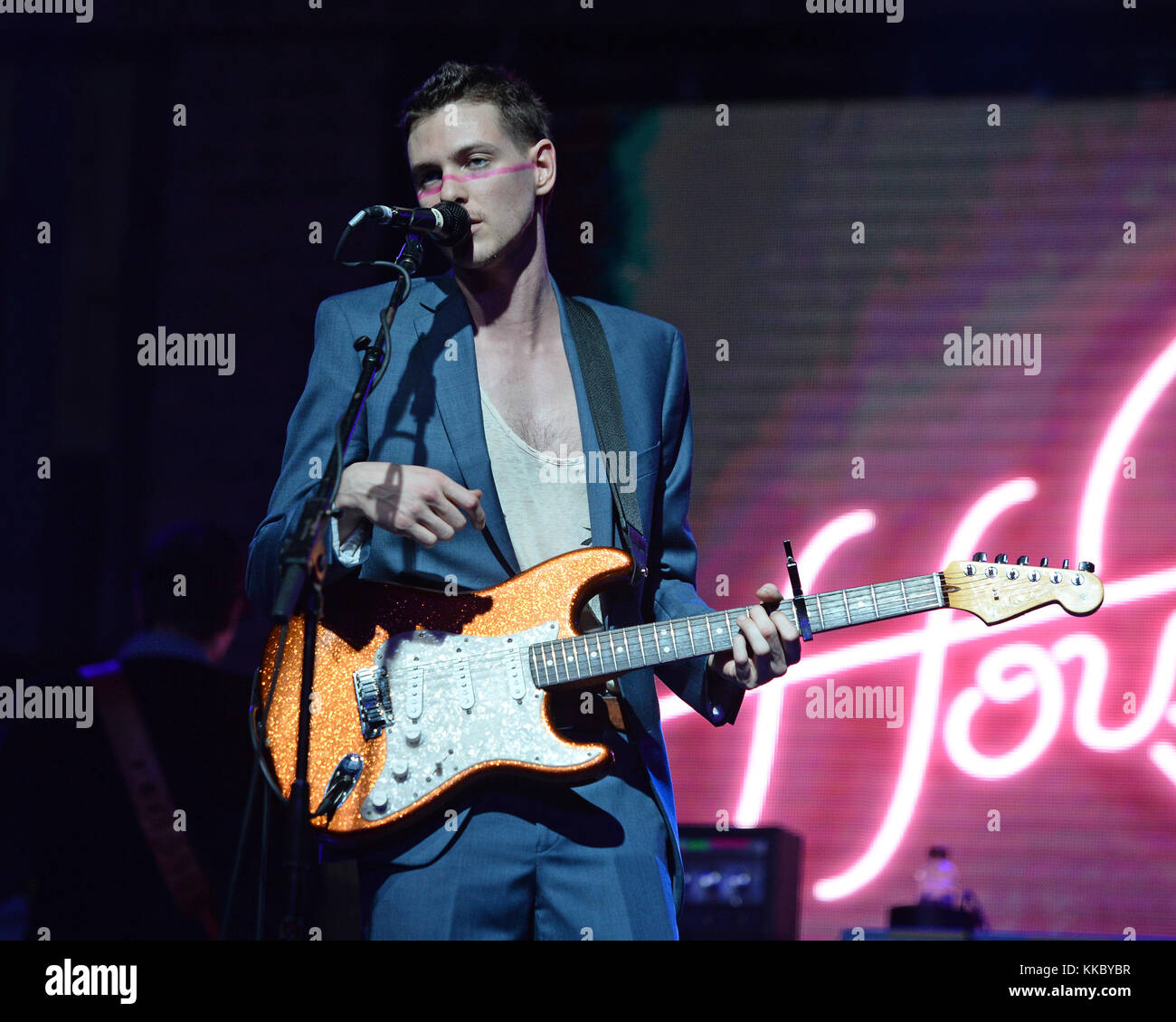 FORT LAUDERDALE, FL - MARCH 13: Matt Myers of Houndmouth pose for a ...