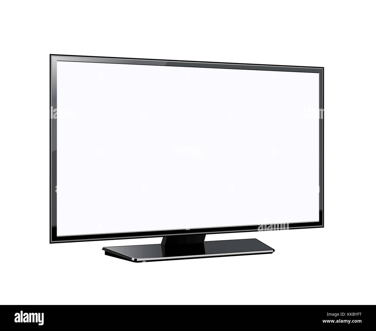 TV screen flat lcd led vector illustration Stock Vector Image & Art - Alamy
