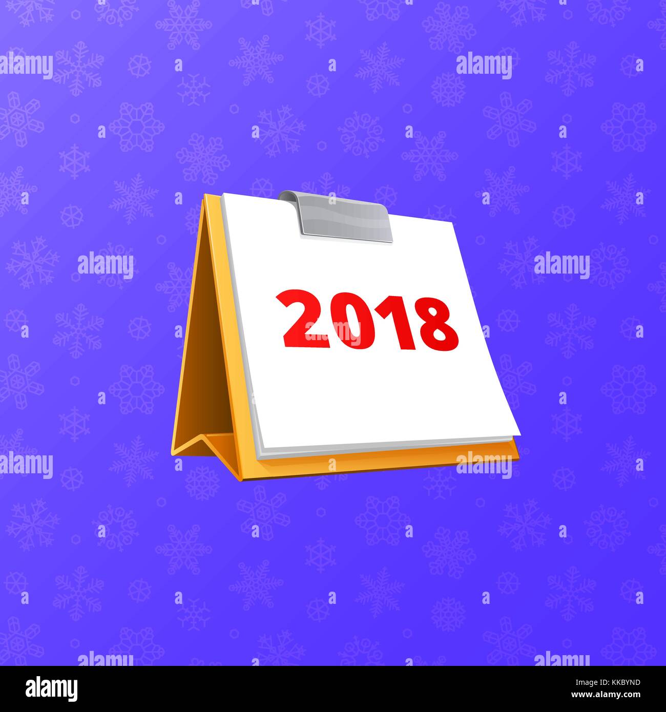 Flip-flop 2018 Calendar vector Stock Vector Image & Art - Alamy