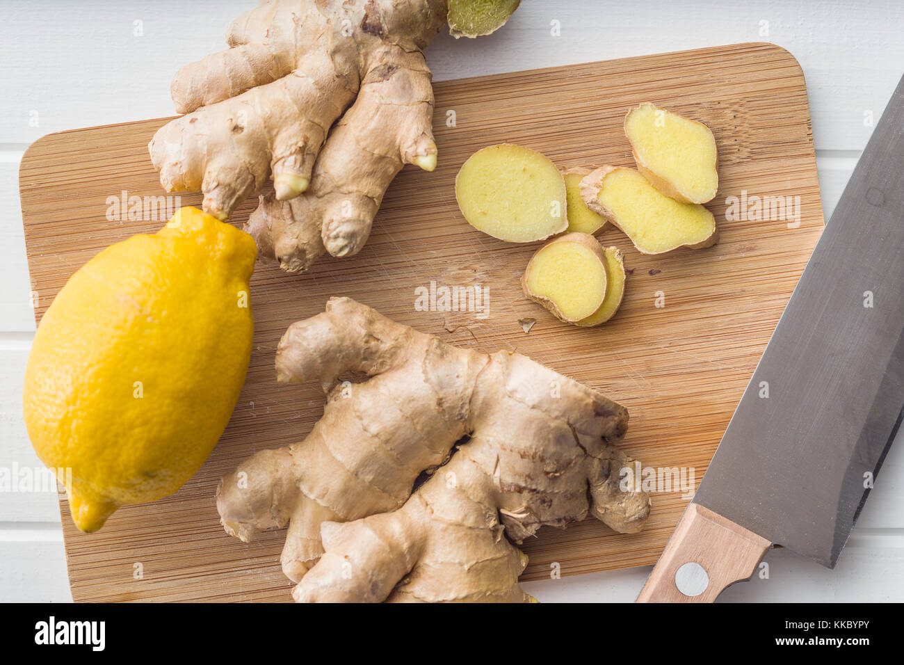 Overhead view lemon ginger hi-res stock photography and images - Alamy