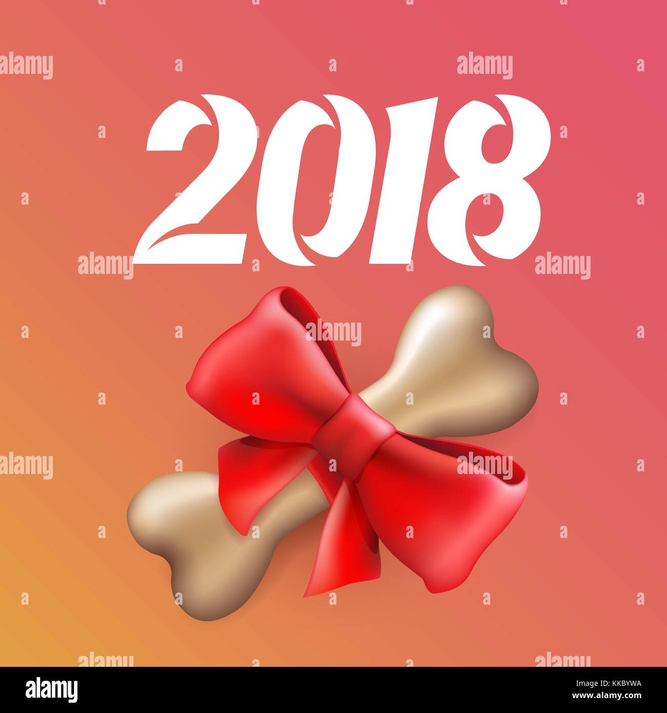 Dog gift bone vector Stock Vector Image & Art - Alamy