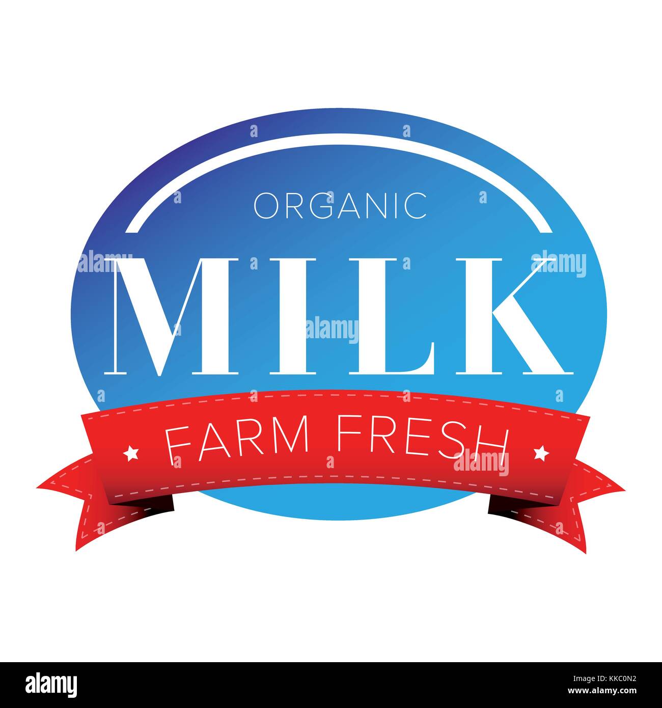 Fresh natural milk label hi-res stock photography and images - Alamy