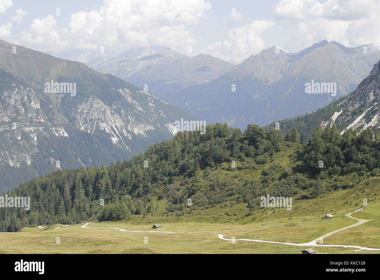 view of alpine mountains in northern Italy Stock Photo - Alamy