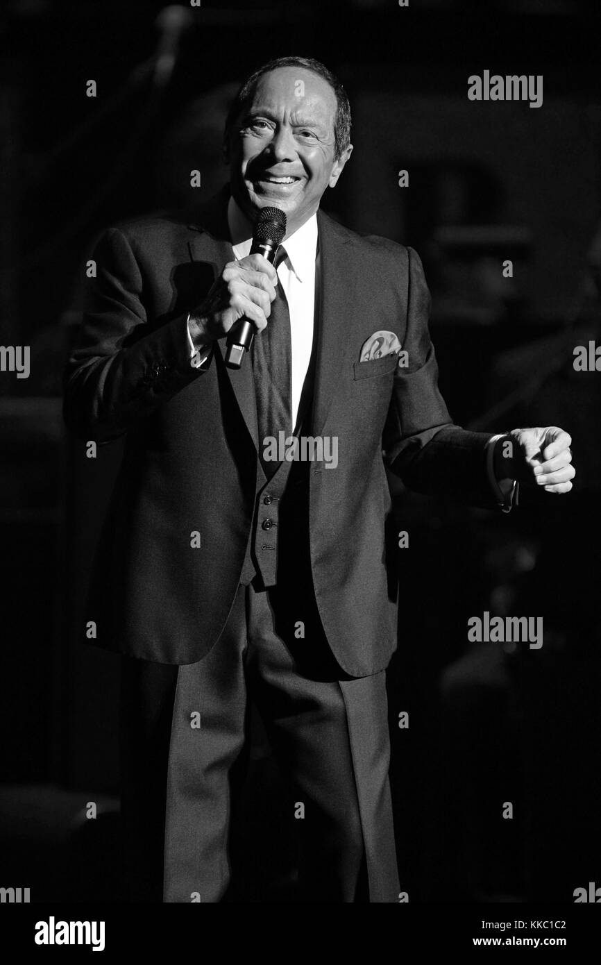 FORT LAUDERDALE, FL - JANUARY 13: Paul Anka performs at The Broward ...