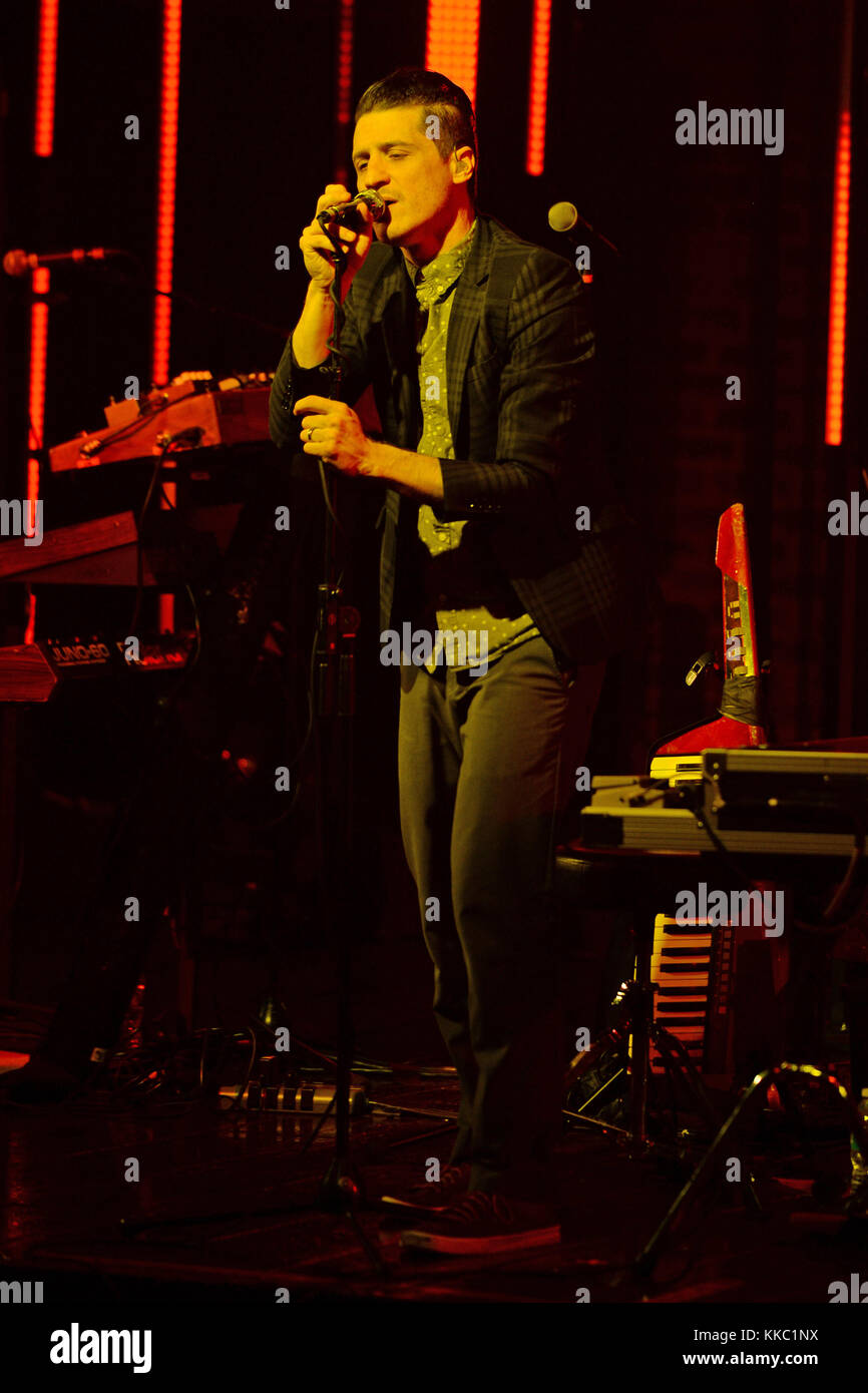 FORT LAUDERDALE, FL - FEBRUARY 18: Paul Meany of Mutemath performs at ...
