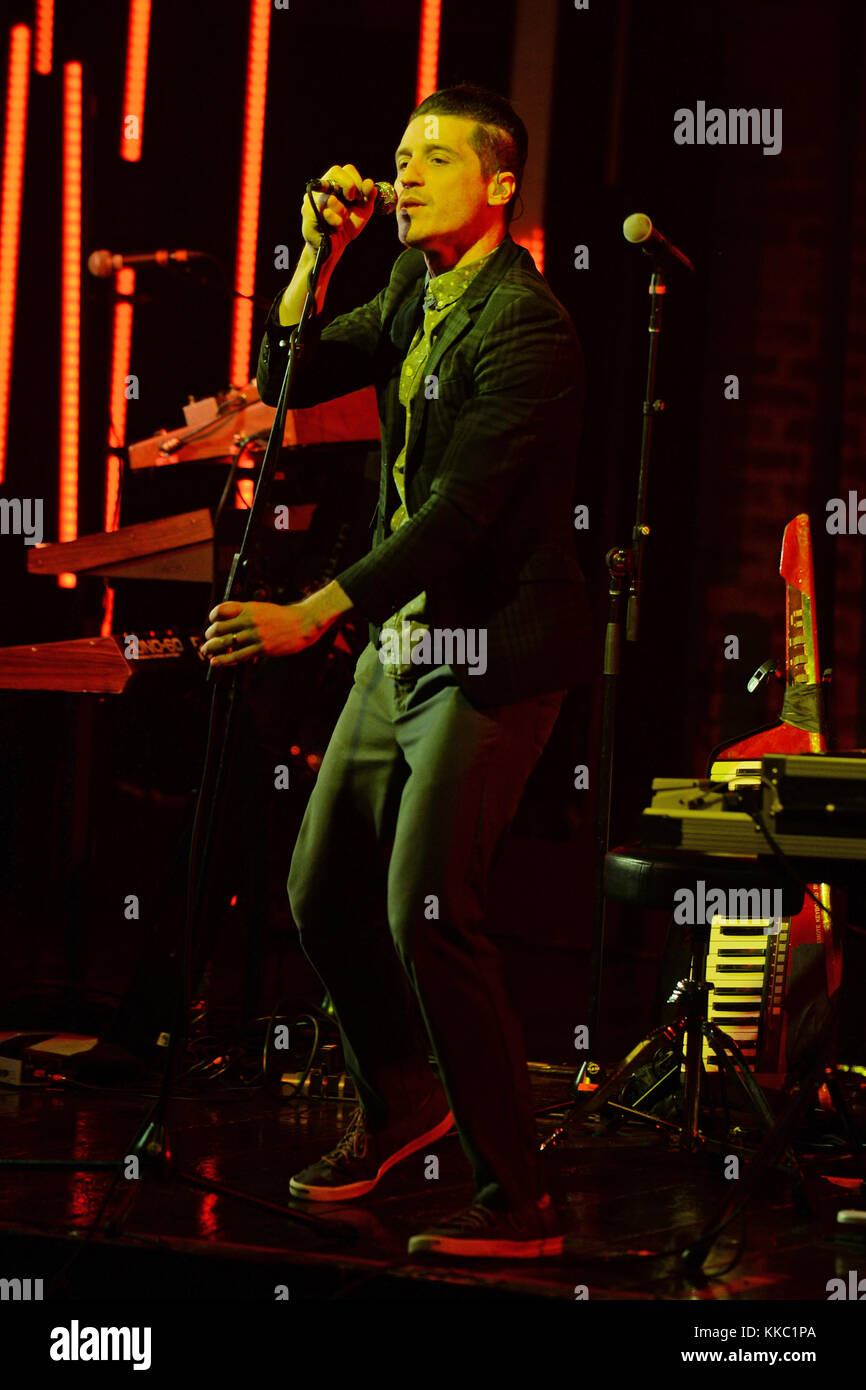 FORT LAUDERDALE, FL - FEBRUARY 18: Paul Meany of Mutemath performs at ...