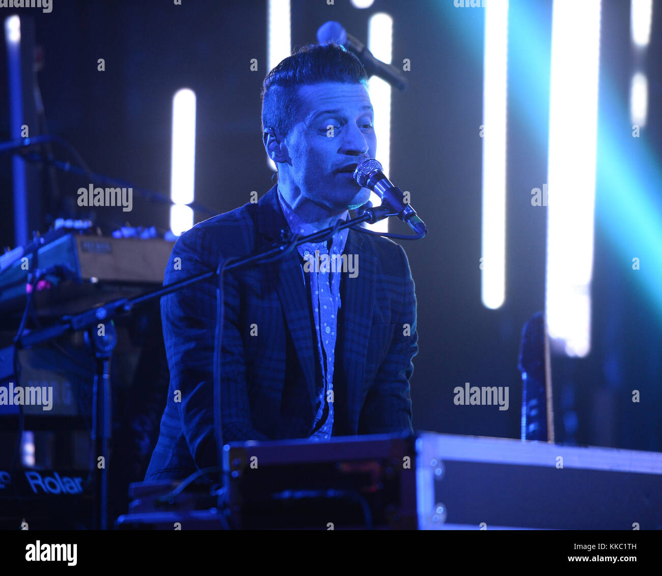 FORT LAUDERDALE, FL - FEBRUARY 18: Paul Meany of Mutemath performs at ...
