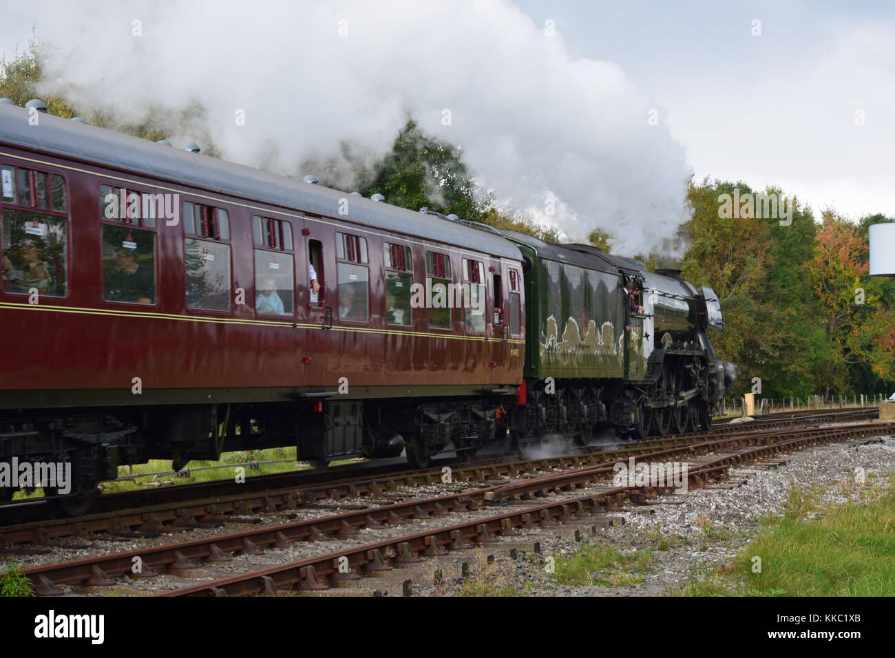 Flying Scotsman Steam Train Stock Photo - Alamy