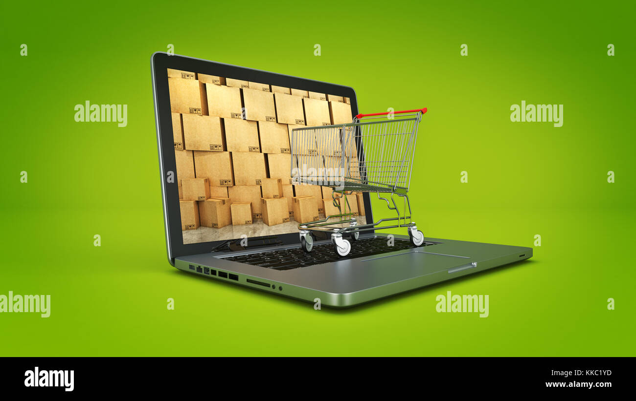 Shipping and logistics concept. 3d rendering Stock Photo - Alamy