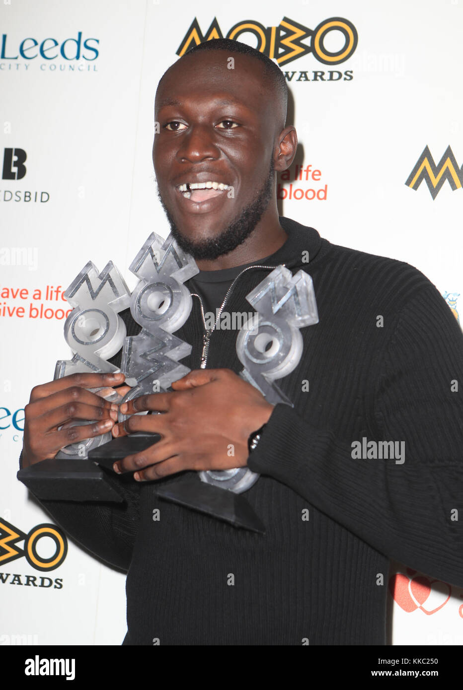Stormzy with his best male, best album and best grime star awards at ...