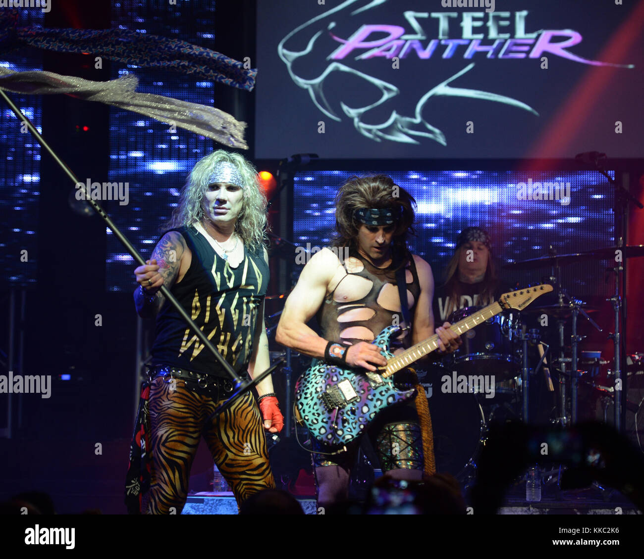 FORT LAUDERDALE, FL - MARCH 14: Michael Starr, Satchel of Steel Panther ...