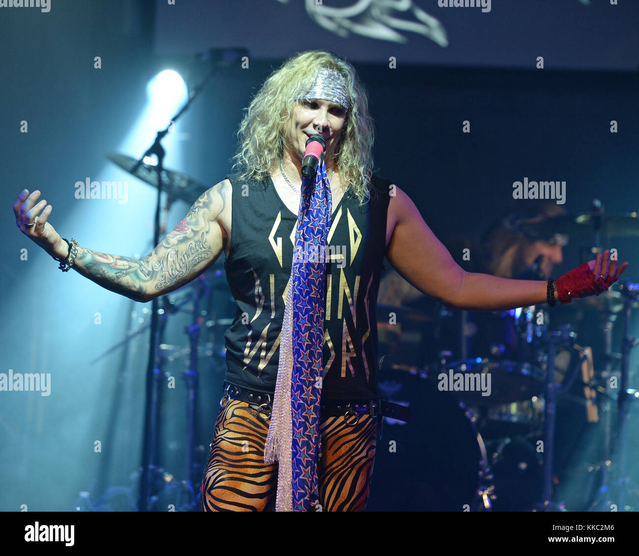 FORT LAUDERDALE, FL - MARCH 14: Michael Starr of Steel Panther performs ...