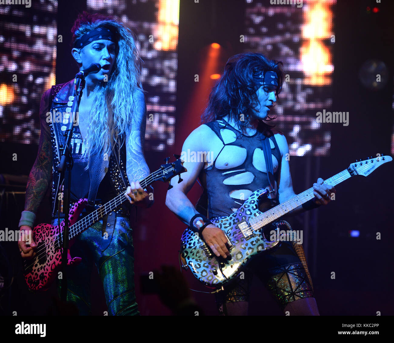FORT LAUDERDALE, FL - MARCH 14: Michael Starr of Steel Panther performs ...