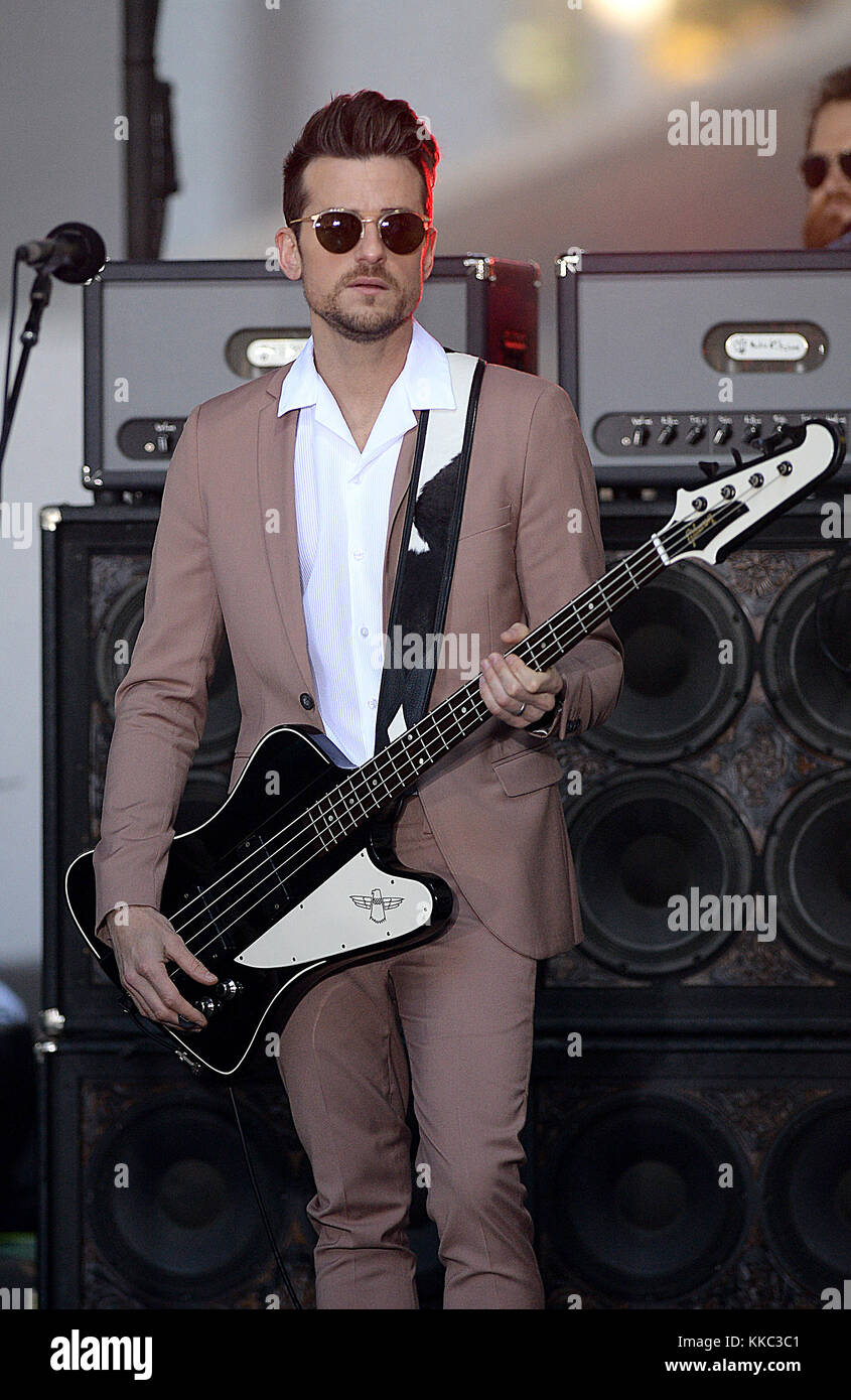 NEW YORK, NY - OCTOBER 14: Jared Followill of the band Kings Of Leon ...