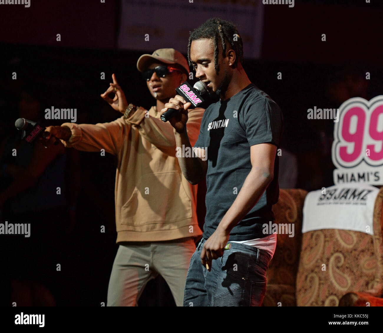 FORT LAUDERDALE, FL - AUGUST 17: Swae Lee, Slim Jimmy at 99 Jamz ...