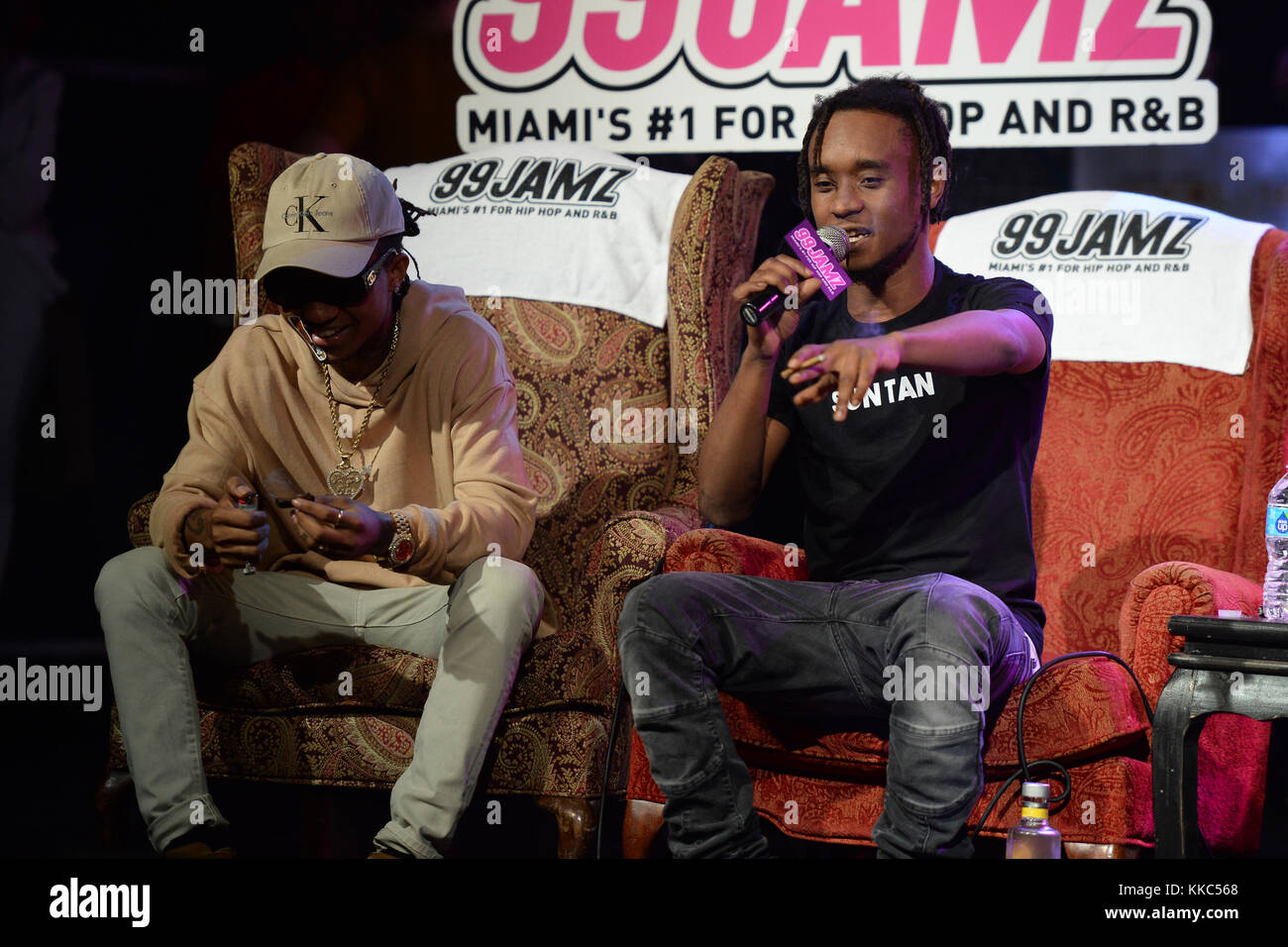 FORT LAUDERDALE, FL - AUGUST 17: Swae Lee, Slim Jimmy at 99 Jamz ...