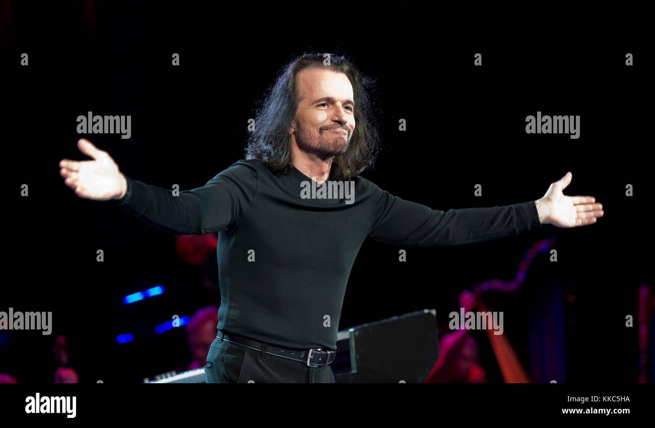WEST PALM BEACH, FL - FEBRUARY 06: Yanni of the group Yanni Performs at ...
