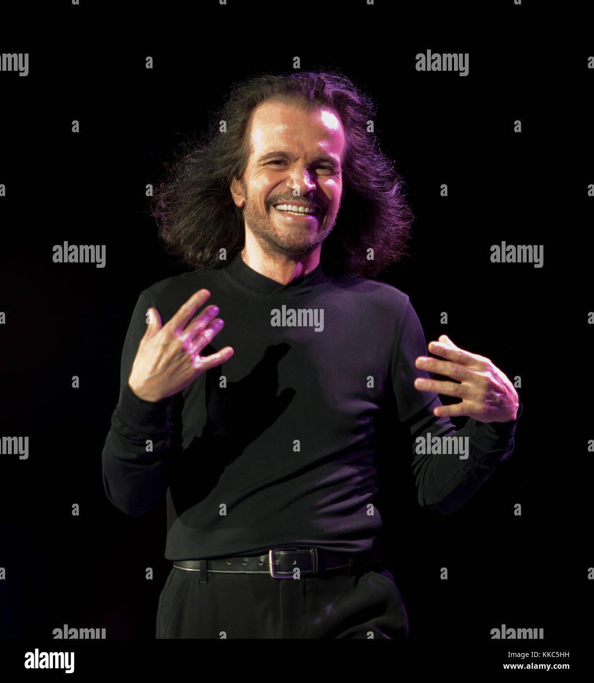 Yanni Performs At The Perfect Vodka Amphitheater High Resolution Stock ...