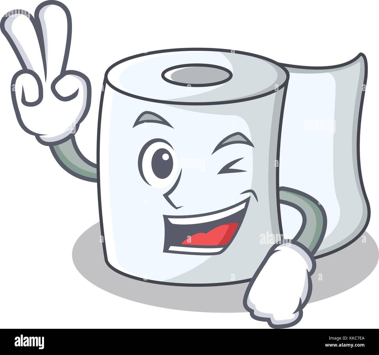 Two finger tissue character cartoon style Stock Vector Image & Art - Alamy