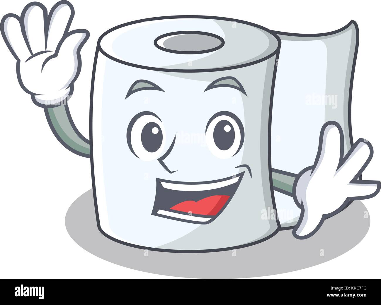 Waving tissue character cartoon style Stock Vector Image & Art - Alamy