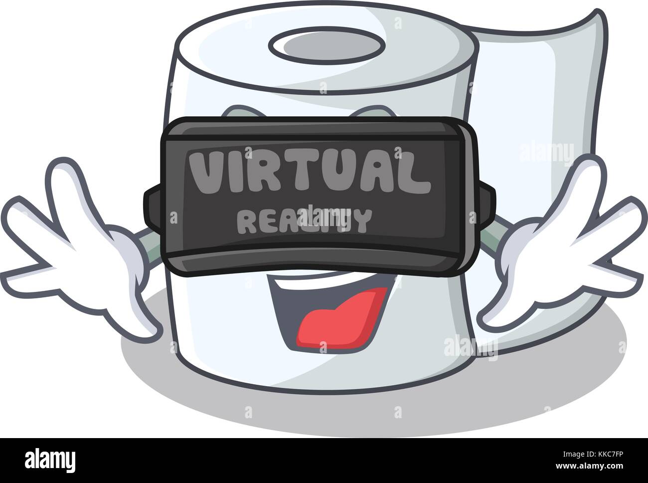 With virtual reality tissue character cartoon style Stock Vector Image ...
