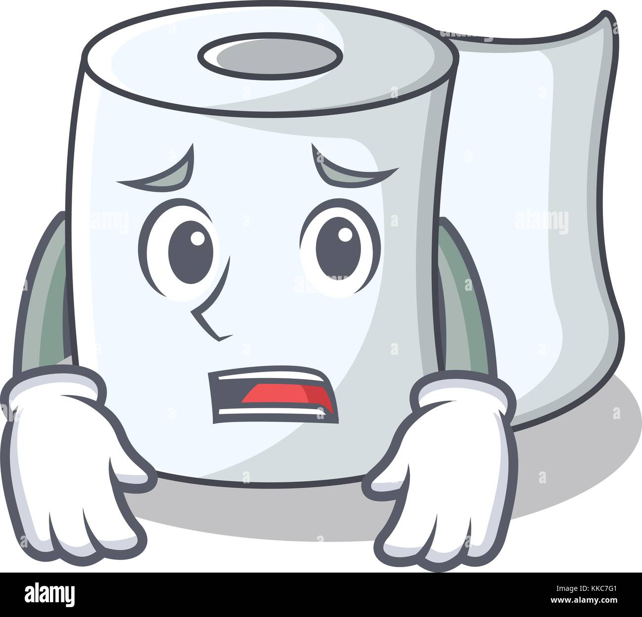 Afraid tissue character cartoon style Stock Vector Image & Art - Alamy