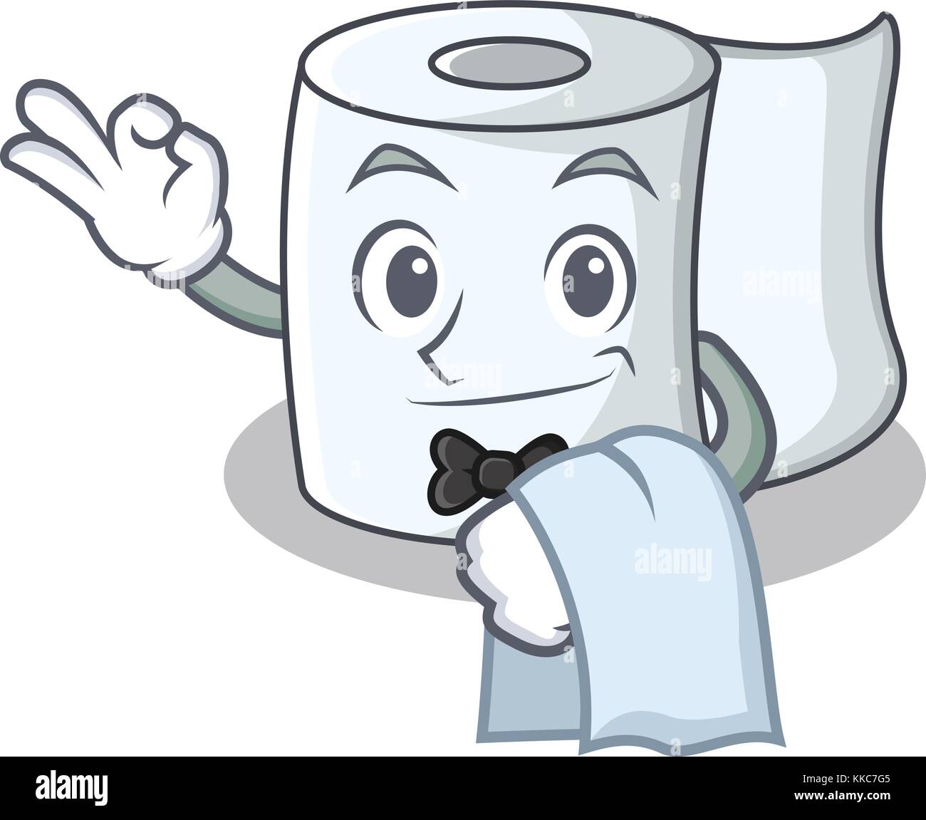 Waiter tissue character cartoon style Stock Vector Image & Art - Alamy