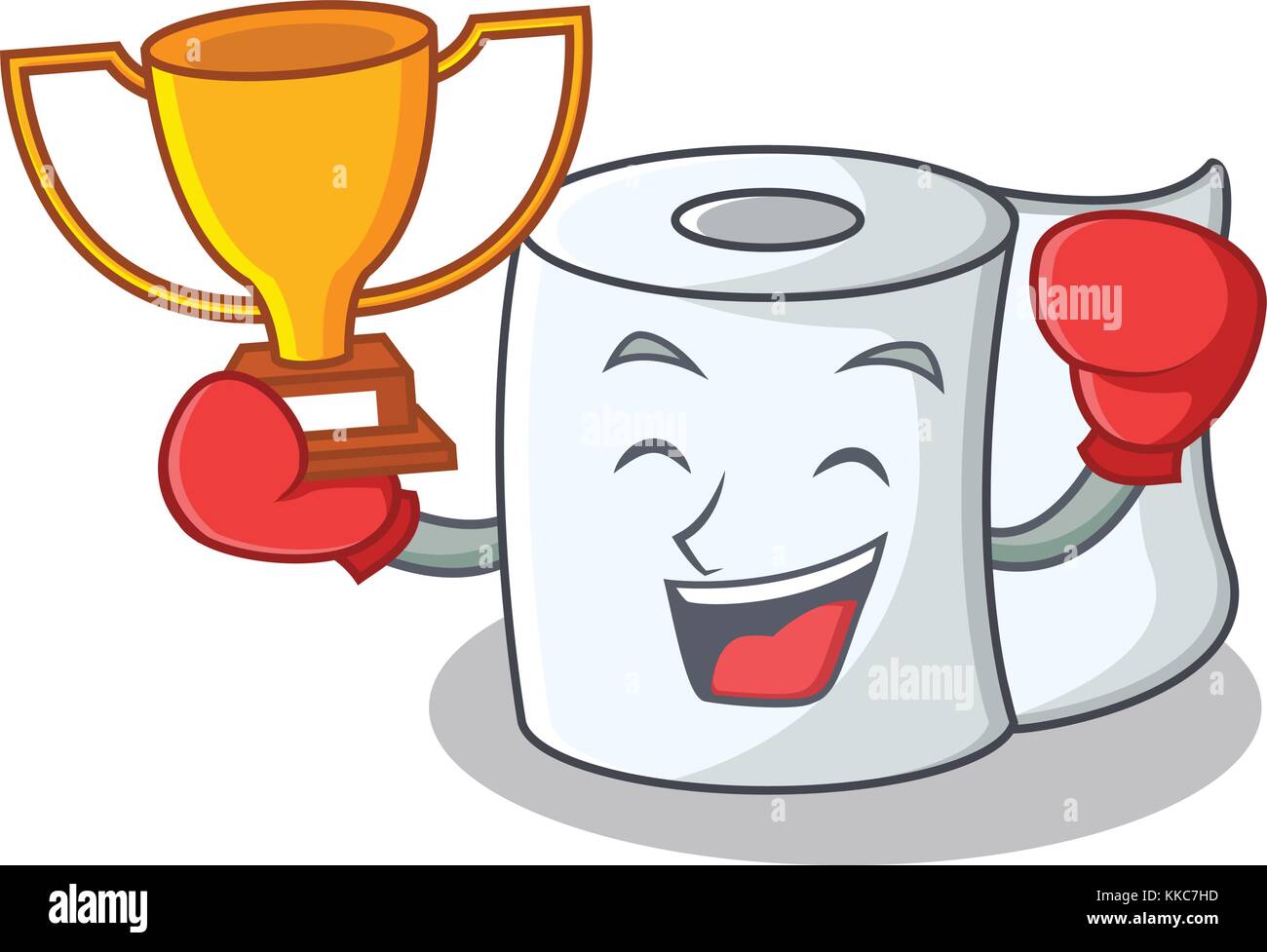 Boxing winner tissue character cartoon style Stock Vector Image & Art ...