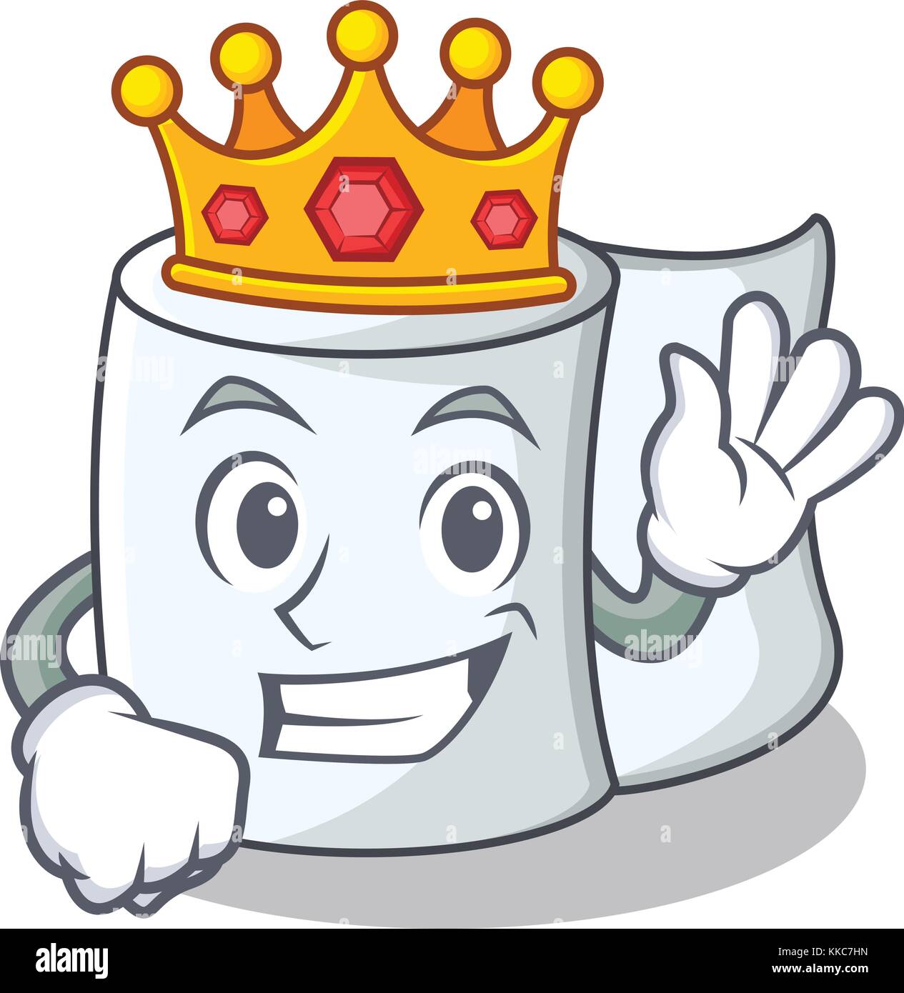 King tissue character cartoon style Stock Vector Image & Art - Alamy