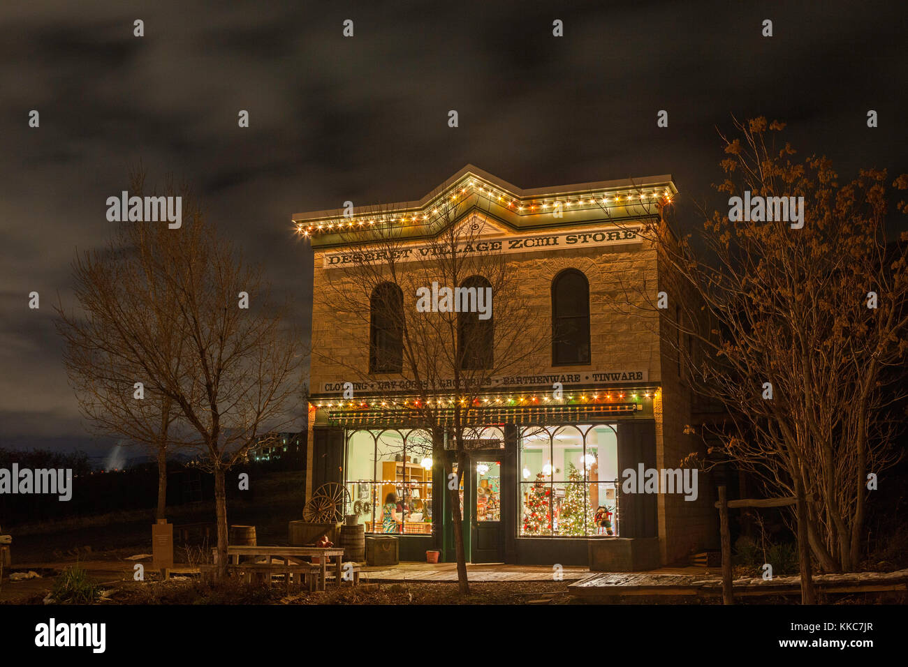 ZCMI store at Christmas, This is the Place Heritage Park, Salt Lake ...