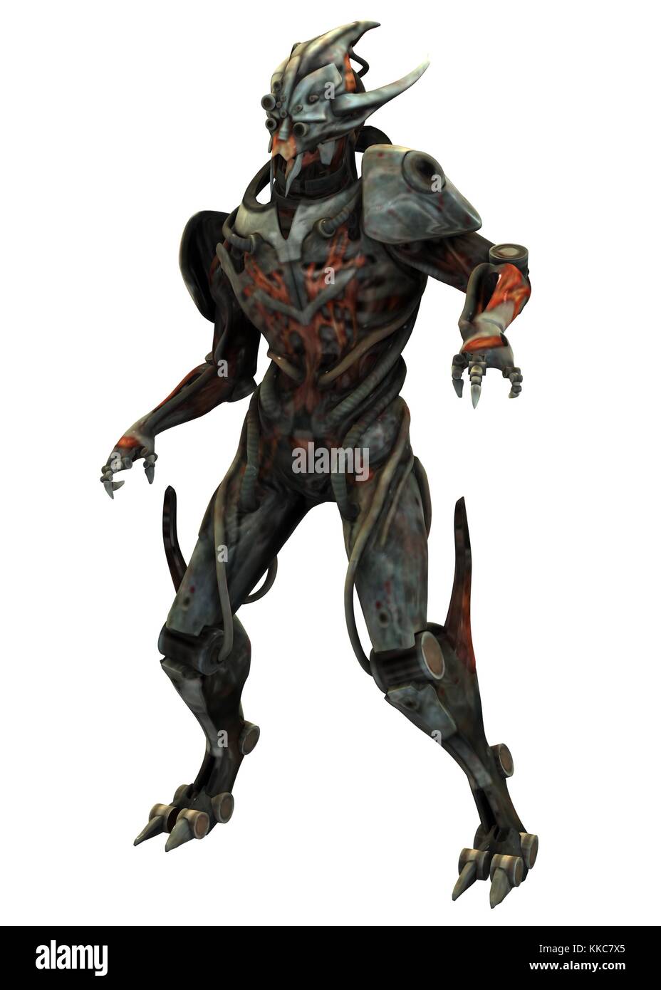 Cyborg monster concept 3d illustration Stock Photo - Alamy