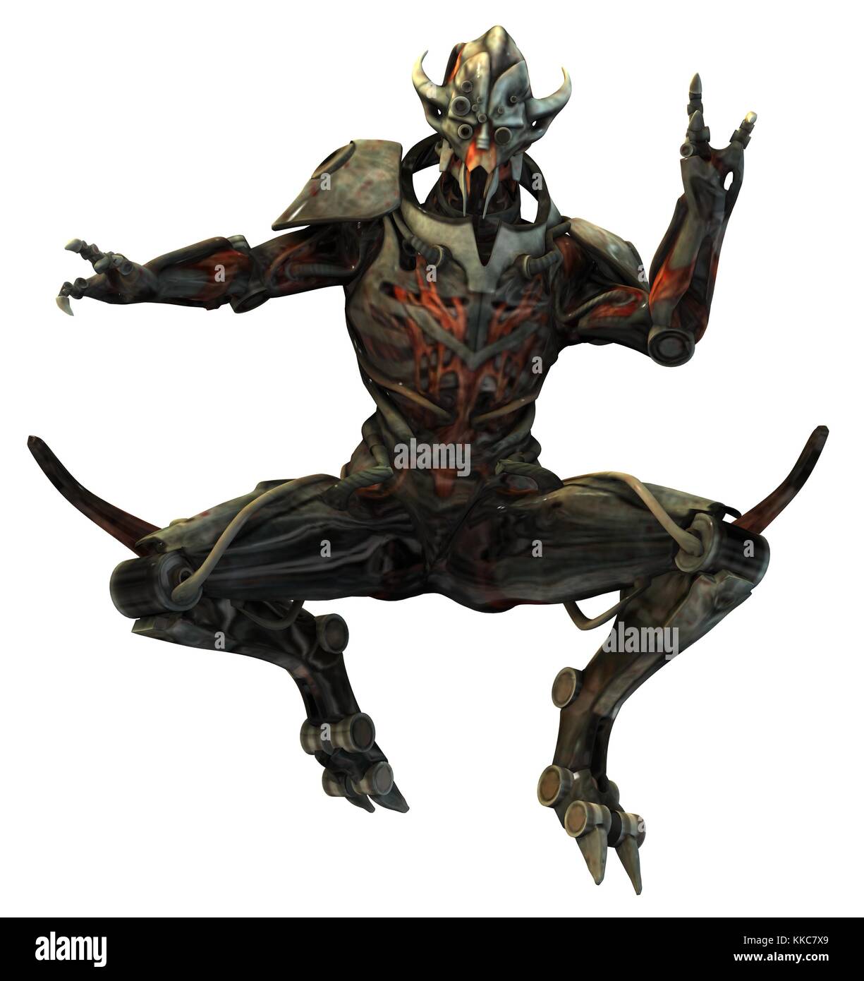 Cyborg monster concept 3d illustration Stock Photo - Alamy