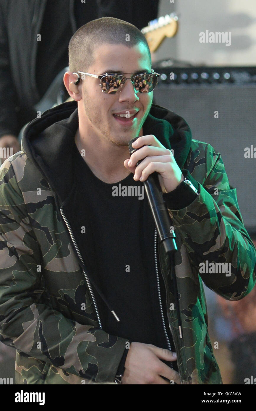 NEW YORK, NY - JUNE 10: Nick Jonas performs on NBC's 'Today' at ...