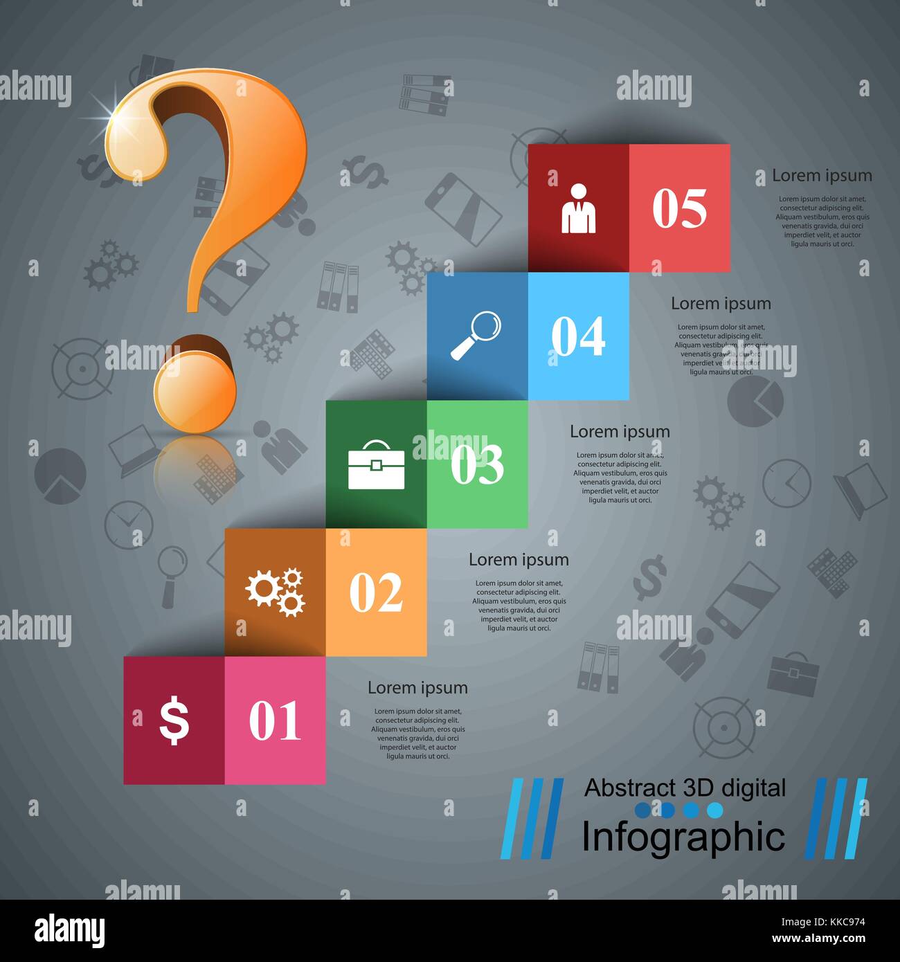 Business infographics. Question mark Stock Vector Image & Art - Alamy