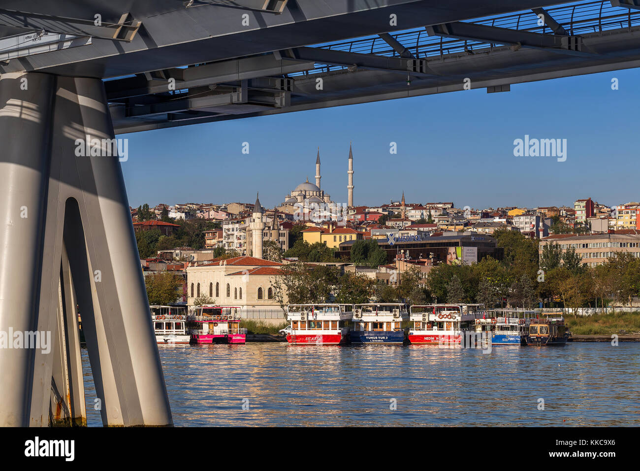 beautiful suspension bridge of Bosphorus Strait Istanbul Turkey Stock ...