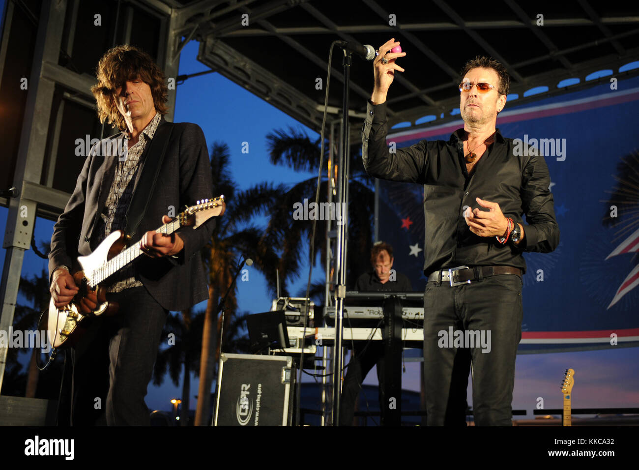 SUNRISE FL - JULY 04: Jamie West-Oram, Cy Curnin of The Fixx performs ...