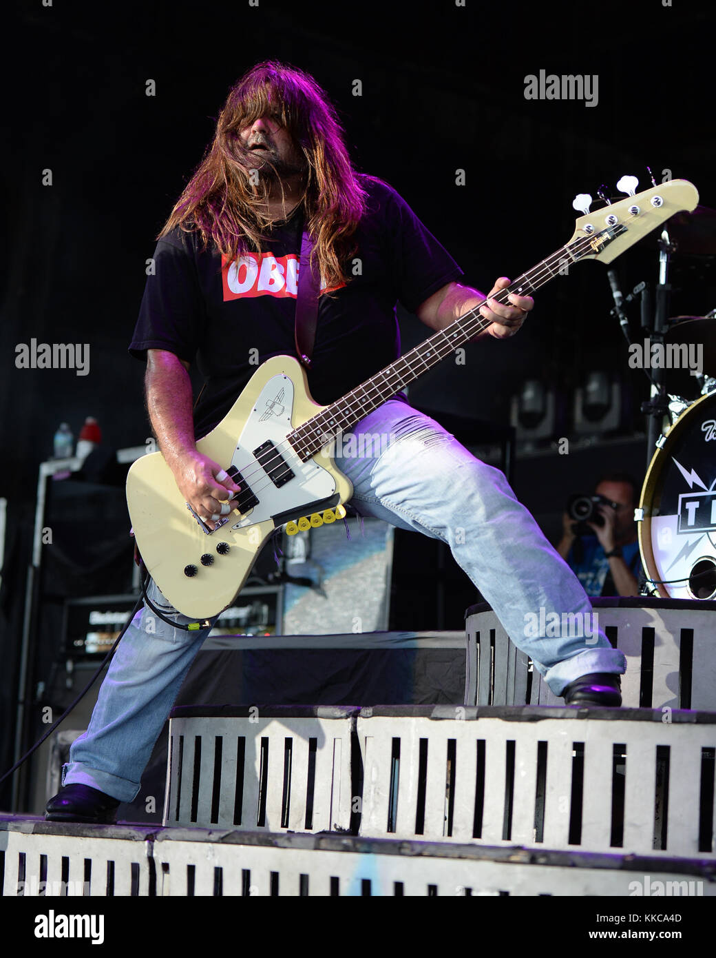 WEST PALM BEACH, FL - JUNE 25: Brian Wheat of Tesla performs at The ...