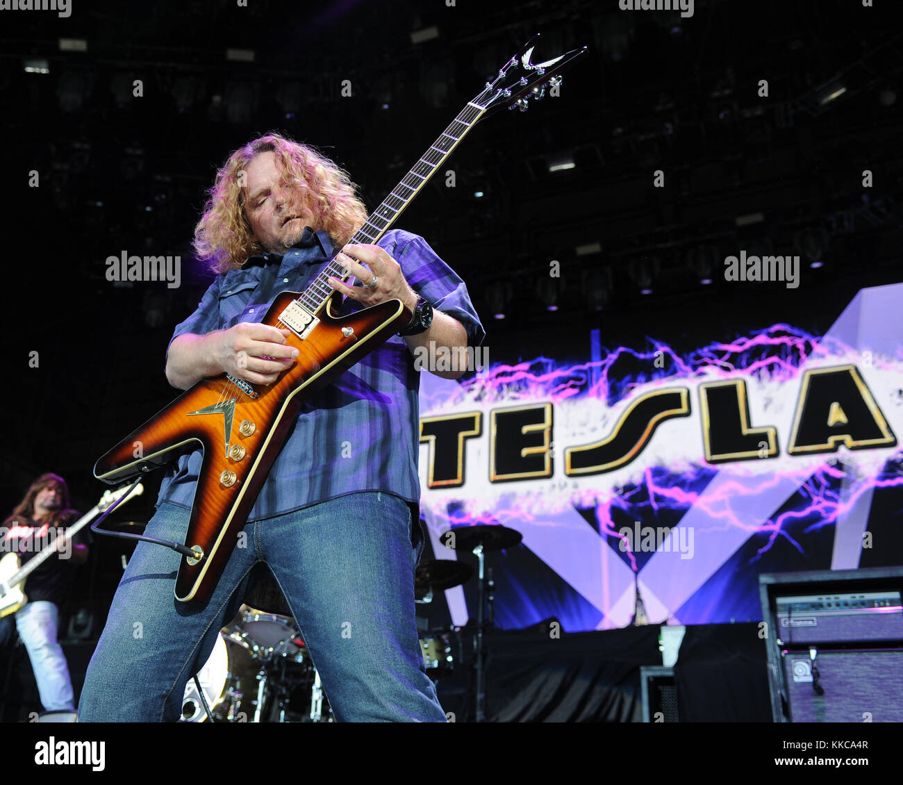 WEST PALM BEACH, FL - JUNE 25: Frank Hannon of Tesla performs at The ...