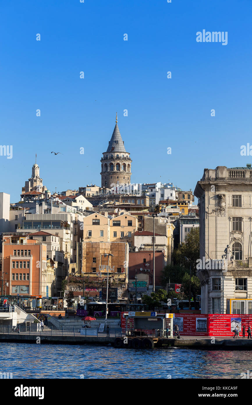 colorful city Bosphorus Strait Istanbul Turkey Stock Photo - Alamy
