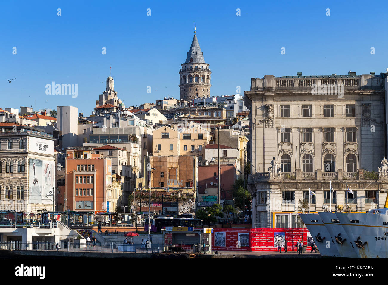 colorful city Bosphorus Strait Istanbul Turkey Stock Photo - Alamy