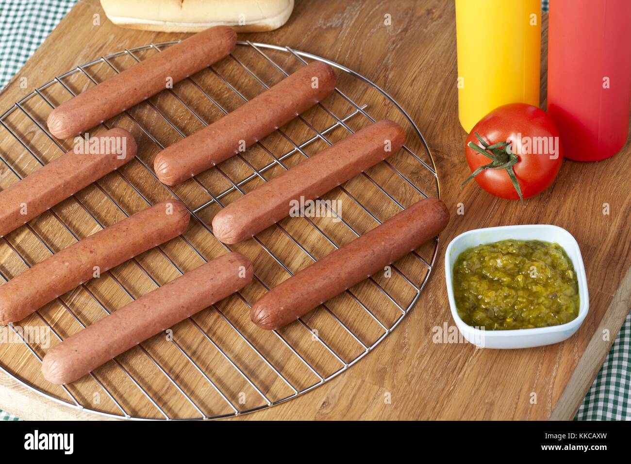 hot dog sandwich ingredients Stock Photo - Alamy