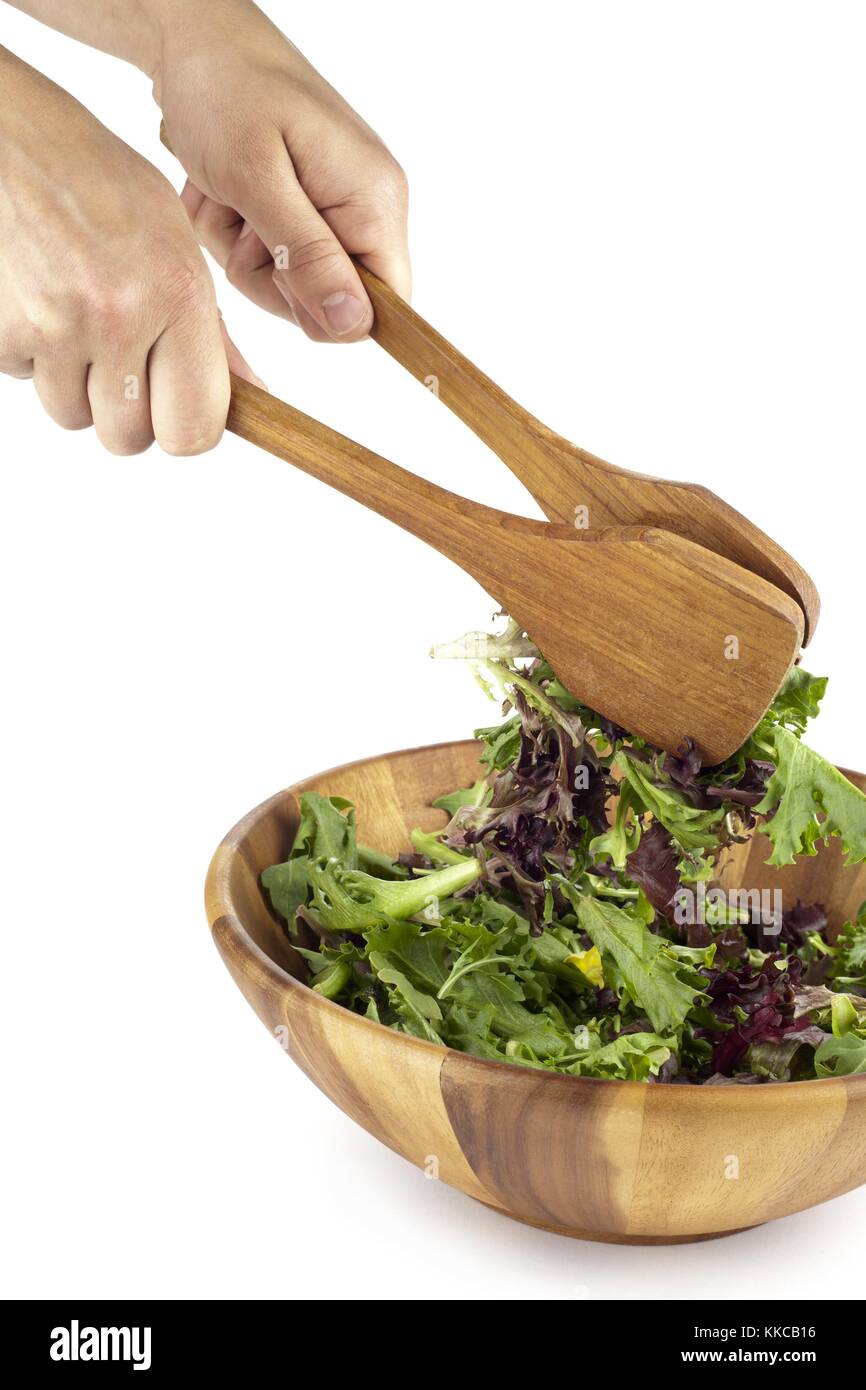 mixing vegetable salad Stock Photo - Alamy