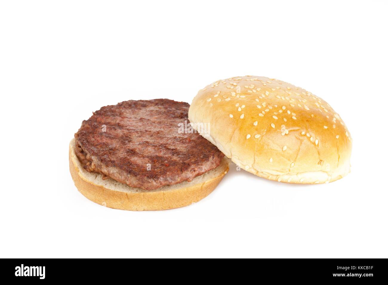 Open burger Cut Out Stock Images & Pictures - Alamy